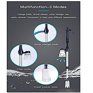 LONDAFISH Electric Fish Tank Vacuum Cleaner Syphon Operated Gravel Water Filter Cleaner Sand Washer