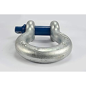 TEMCo 1" x 8.5 Ton D Ring Bow Shackle with Screw Pin Clevis (Rigging/Towing/Off Road) 1 Lot