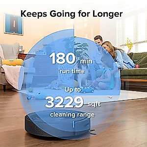 roborock Q5+ Robot Vacuum with Self-Empty Dock, Hands-Free Cleaning for up to 7 Weeks, 2700Pa Max Suction, 180mins Max Run-Time, Compatible with Alexa, Perfect for Hard Floors, Carpets, and Pet Hair