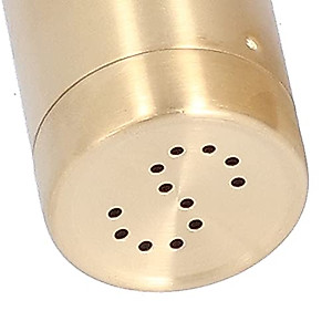 Spice Stainless Steel Pepper Shaker Kitchen Tool Salt Sugar Spice Pepper Shaker Dredge Salt/Sugar/Pepper Shaker Seasoning Bottle Salt and Pepper Shaker Kitchen Tool (golden, L)