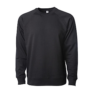 Independent Trading Co. - Icon Lightweight Loopback Terry Crewneck Sweatshirt - SS1000C - 2XL - Black