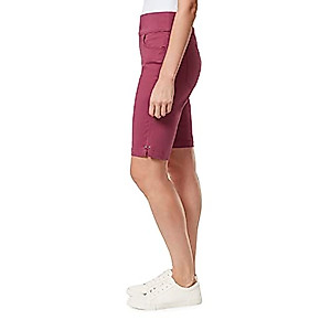 Gloria Vanderbilt Women's Amanda Pull on Bermuda Short, RUBARB JAM, 8