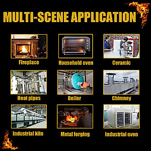 24" x12" x1" (Thick)Ceramic Fiber Blanket Fireproof Insulation Baffle Rated to 2400F, High-Temperature Resistance for Stoves, Kilns, Forges