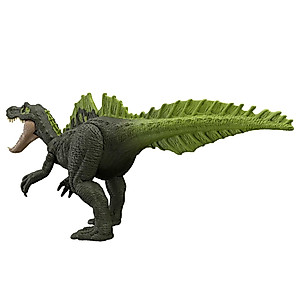 Mattel Jurassic World Dominion Roar Strikers Dinosaur Action Figure with Roaring Sound & Attack Action, Ichthyovenator Dino Toy Includes Downloadable App & AR