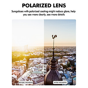 Myiaur Fit Over Sunglasses for Women Men, Trendy Large Polarized UV400 Protection Wear Over Glasses for Driving Outdoors