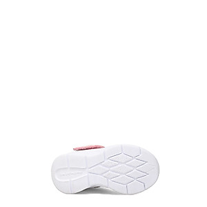 Skechers Girls Microspec-Bold Delight Sneaker, Light Pink, 11 Little Kid