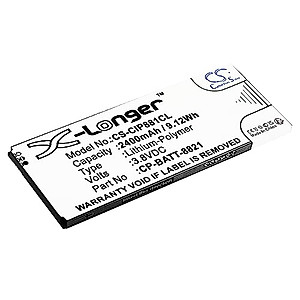 SunxSiaz Li-Polymer Battery, 2400mAh Replacement Battery GP-S10-374192-010H CP-BATT-8821 74-102376-01, for 8800