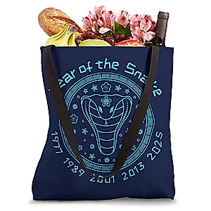 Chinese Zodiac New Year of the Snake Tote Bag