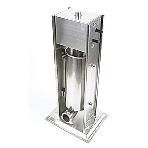 Manual Sausage Stuffer Maker, Stainless Steel Vertical Meat Filler (5L-A)