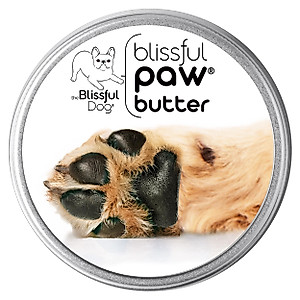 The Blissful Dog Paw Butter, Moisturizer for Dry Paw Pads, Softens and Protects a Rough Paw in Winter, Versatile, Lick-Safe Dog Paw Pad Balm, 2 oz.
