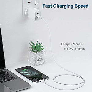 iPhone Charger, [Apple MFi Certified] 2Pack 3.3FT USB to Lightning Cable Power Fast Charging Data Sync Transfer Cord Compatible with iPhone 14/13/12/11 Pro/11/XS MAX/XR/8/7/6s/6/5S/SE and More