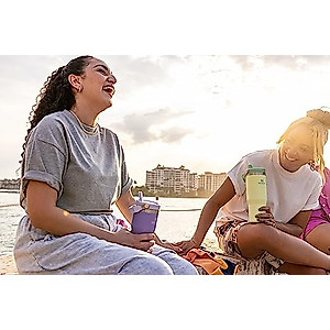 Stanley IceFlow Stainless Steel Tumbler - Vacuum Insulated Water Bottle for Home, Office or Car Reusable Cup with Straw Leak Resistant Flip Cold for 12 Hours or Iced for 2 Days, Citron, 30oz