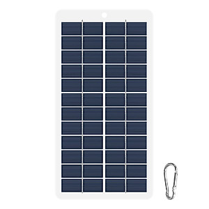Maxmartt Portable Solar Panel Charger Kits 10W 12V Solar Battery Trickle Charger Maintainer Solar Cells Battery Charger DC Connector for Outdoor Lights Camping