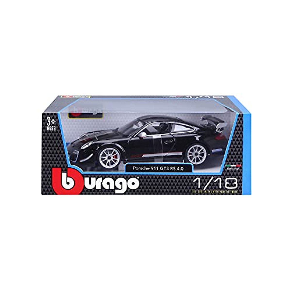 Bburago 1:18 Scale Porsche 911 GT3 RS 4.0 Diecast Vehicle (Colors May Vary)
