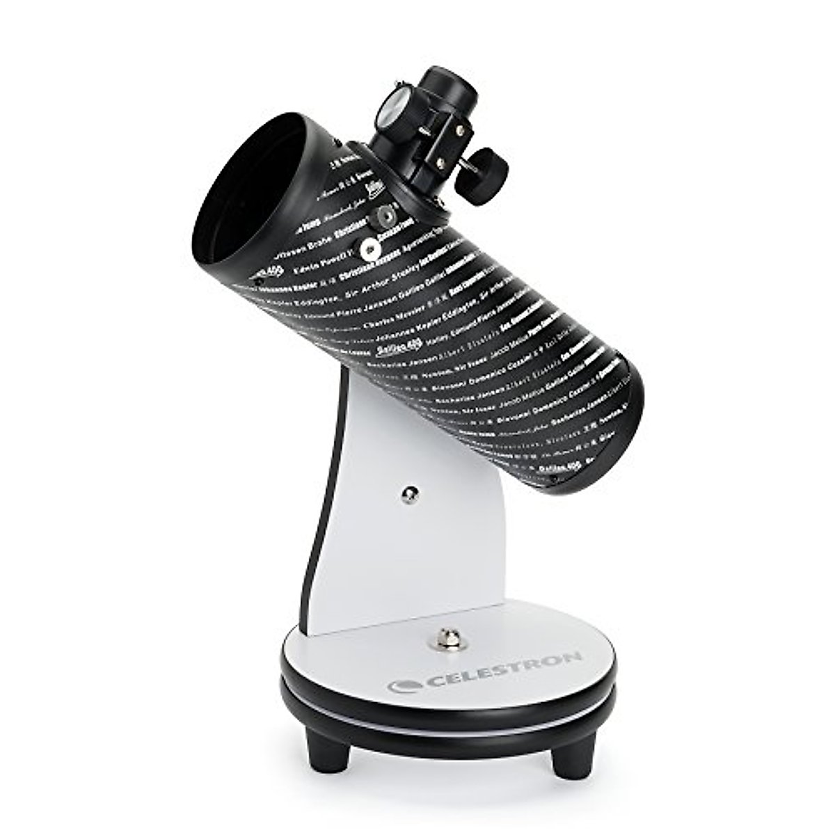 Celestron – 76mm Classic FirstScope – Compact and Portable Tabletop Dobsonian Telescope – Ideal Telescope for Beginners – Features Notable Astronomers and Scientists – BONUS Astronomy Software Package
