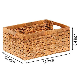 CENBOSS Woven Storage Baskets (Natural, Large, 1PC)