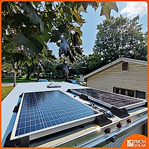 RICH SOLAR Solar Panel Roof Drill-Free Corner Bracket Mount for RV, Boats, Caravans, Marine, Motorhomes - Set of 6(Corner Bracket)