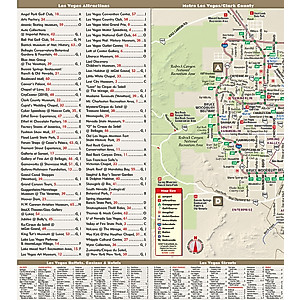 StreetSmart Las Vegas by VanDam –– Laminated pocket size City Street & Casino Map to Las Vegas complete with all attractions, sights, museums, resorts, casinos, hotels and shopping