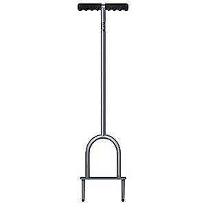 Walensee Lawn Coring Aerator, Manual Grass Dethatching Turf Plug, Core Aerating Tool, Garden Tool, Heavy Duty Aeration for Compacted Soils and Lawns to Prevent Lawn Run-Off and Soil Compaction
