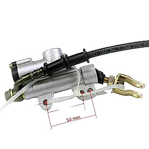 91.SCS 29"Go kart Rear Live Axle +Steering Wheel Tie Rod Rack+ 6" Wheels+Brake Assembly