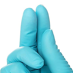 HALYARD Blue Nitrile Exam Gloves, Powder-Free, Non-Sterile, 5.9 mil, 9.5", Blue, Large, 53103 (Box of 100)