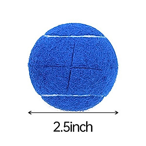 Magicorange 6 PCS Precut Walker Tennis Balls for Furniture Legs and Floor Protection, Heavy Duty Long Lasting Felt Pad Glide Coverings (Dark Blue)