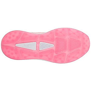 Skechers Women's Go Ultra Max Spikeless Golf Shoe Sneaker, WHT/PNK, 10