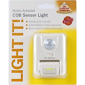 LIGHT IT! by Fulcrum, 20043-308 COB Sensor Light, White, Single Pack