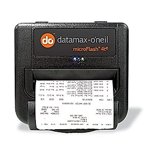 Datamax-O'Neil 200360-100 microFlash 4t Portable Direct Thermal Printer 203 dpi 4 Inch Print Width 25 Inches per Second MF4TE and Bluetooth