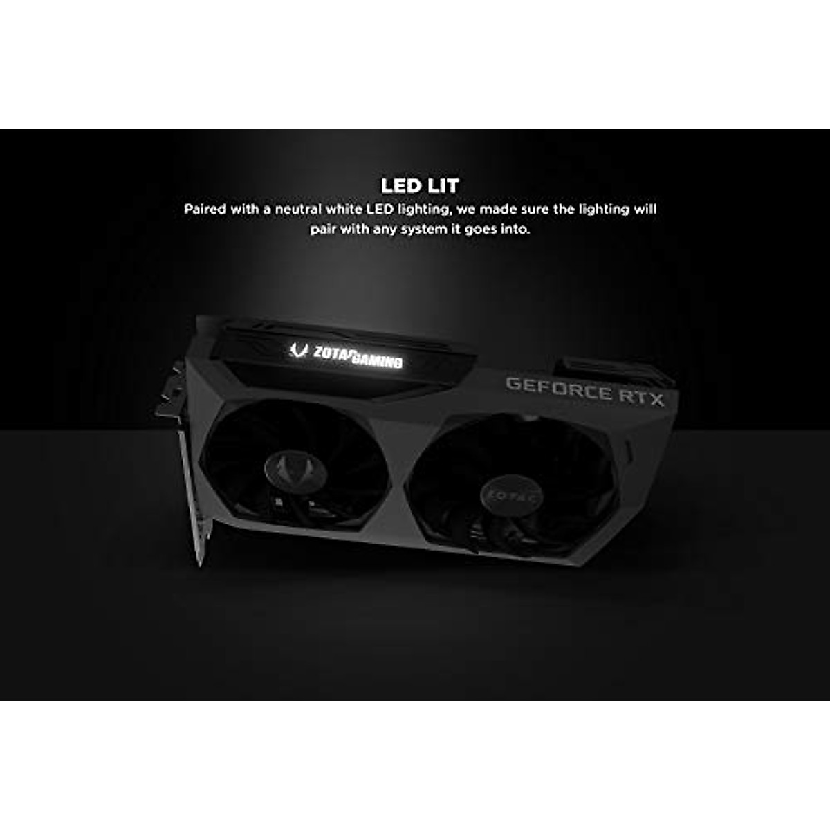ZOTAC GAMING GeForce RTX 3070 Twin Edge OC 8GB GDDR6 256-bit 14 Gbps PCIE 4.0 Gaming Graphics Card, IceStorm 2.0 Advanced Cooling, White LED Logo Lighting, ZT-A30700H-10P