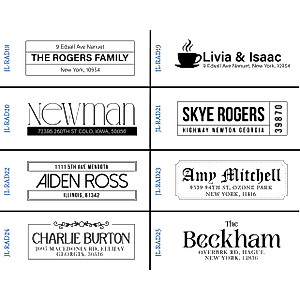 Custom Return Address Stamp - Custom Self-Inking Address Stamp with Name Custom Rubber Address Stamp (Self Inking)