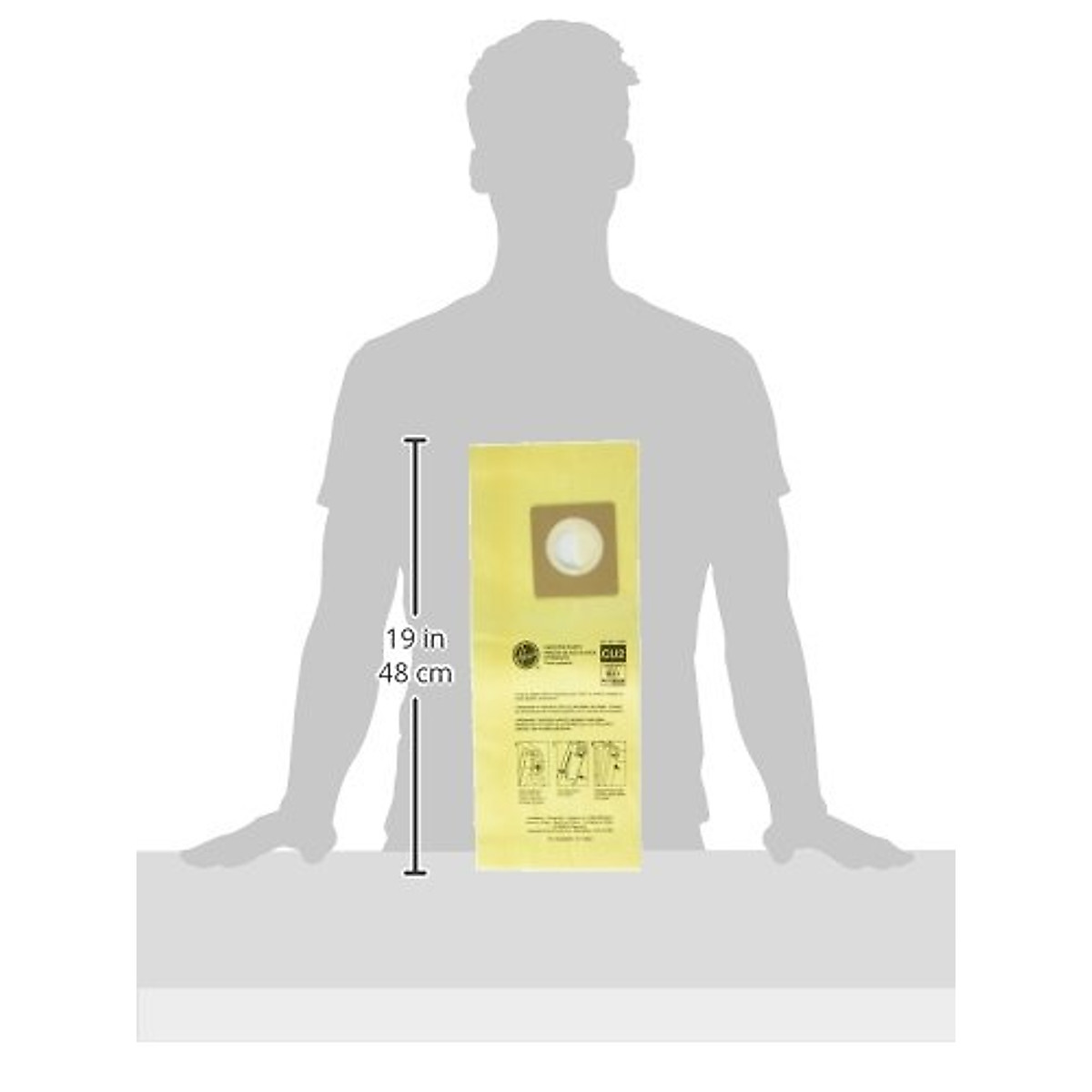 Hoover AH10243 Paper Bag, Allergen Filtration Hushtone 10 Pk, Yellow