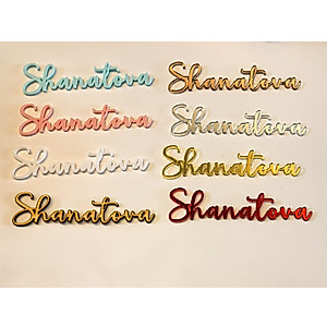 XIAOYUE 10pcs Shana Tova Place card,Acrylic Shana Tova Place Card for Elegant Weddings,Rosh Hashanah Celebrations & Special Events (Rose Gold Mirror)