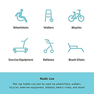 J.L. Childress Cup 'N Stuff, Universal Fit Insulated Stroller Cup Holder, Non-Slip and Adjustable, Water Resistant and Drip Free, Use on Strollers, Bikes, and Shopping Carts, Black