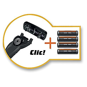 Bic Flex 3 Hybrid Men's Triple-Blade Razors, Pack with 1 Handle + 4 Refills - with 3 Moveable Blades and Pivoting Head for an Extra Smooth and Precise Shave