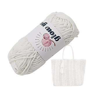 OSKOE Luminous Yarn, Soft Chunky Yarn, Glow in Dark Yarn Knitting Wool, Soft Chunky Yarn for Yarn Projects Making Plush Balls Handmade Bags Sweaters Shoes Hats Sweaters Blankets Scarves