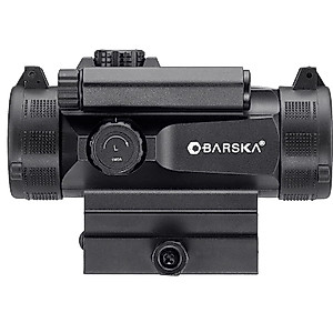 Barska AC13160 1x30 HQ Red Dot Sight with Quick-Release Mount, Black