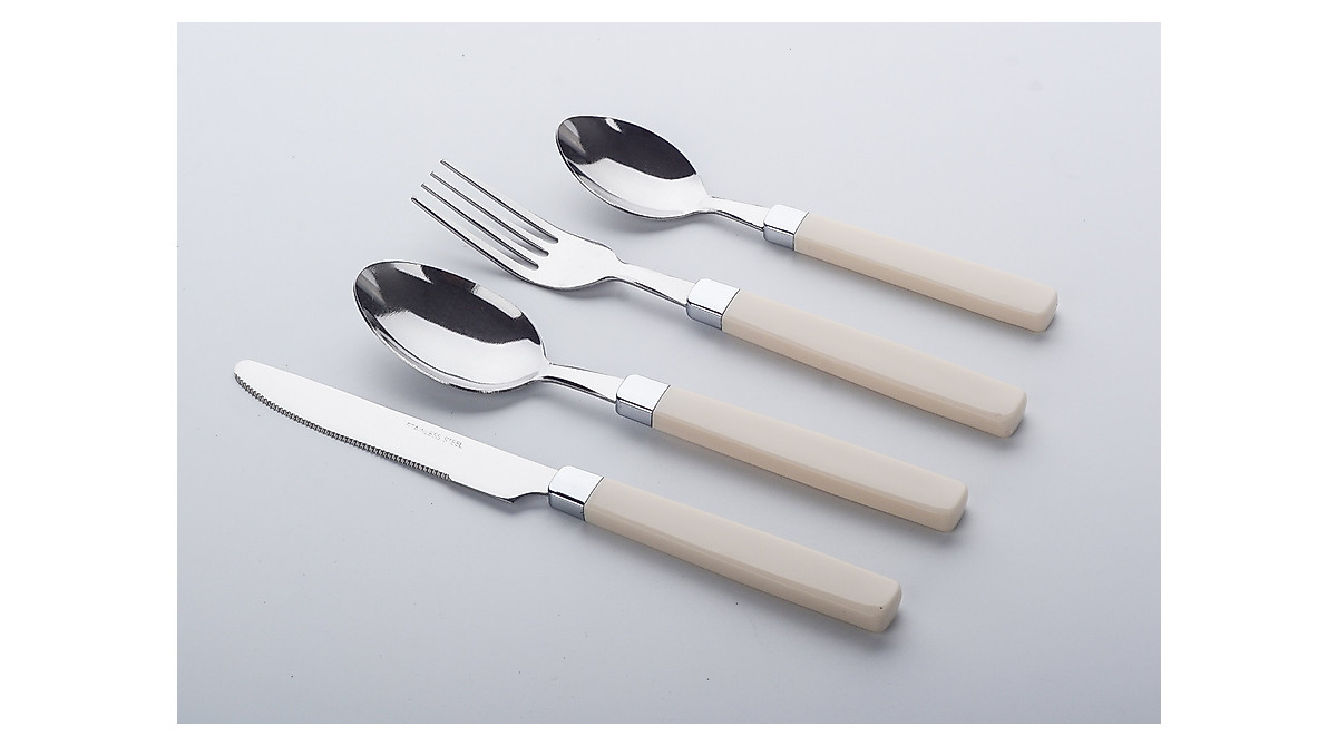 Colorful 16pcs Stainless Steel Cutlery Set by EXZACT