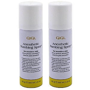 Gigi Anesthetic Numbing Spray, 1.5 Ounce , Pack of 2