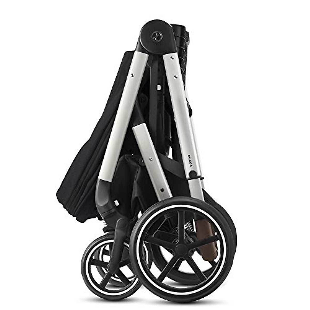 Cybex Balios S Lux Toddler and Baby Stroller with Reversible Seat, Unique One-Pull Harness, and Multiple Recline - Travel System Ready, with One Hand Fold, Deep Black