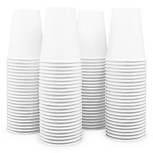 12 Ounce Disposable Hot Paper Cups, 1000 Count, 12oz | American-Made Coffee Cups, Leak-Free Food Safe Paper Cups 12 oz, White Paper Cups for Hot Drinks
