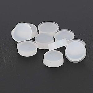 Vbest life 10Pcs Flute Hole Plug,Rubber Replacement Kits Musical Instrument Accessories Flutes Repair Parts Accessories 7x2.5mm(Transparent)