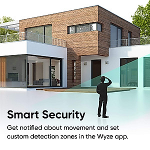 WYZE Cam Outdoor Starter Bundle (Includes Base Station and 1 Camera), 1080p HD Indoor/Outdoor Wire-Free Smart Home Camera with Night Vision, 2-Way Audio, Compatible with Alexa, White (Renewed)