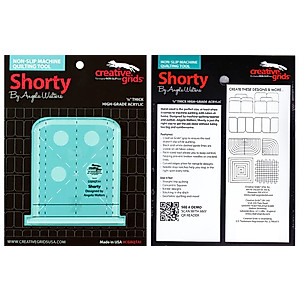Creative Grids Machine Quilting Tool 4 Pack Squiggy, Archie, Shorty, Slim