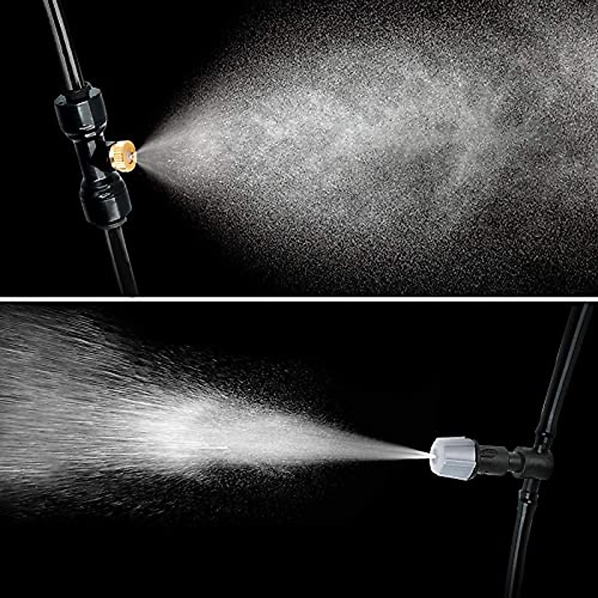 Misters for Outside Patio, 75FT Misting Cooling System for Patio, 75FT (23M) Misting Line+28 Mist Nozzles+3/4" Brass Adapter,Outdoor Mister System for Patio Garden Greenhouse Trampoline for waterpark