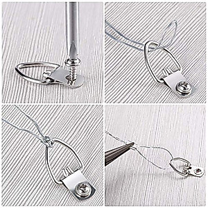 Picture Hanging Kit, Listenman D Ring Picture Hangers with Screws, Picture Hanging Wire(100 Feet) and Aluminum Sleeves, Supports up to 30 lb, Included Screwdriver