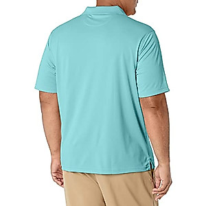 Amazon Essentials Men's Regular-Fit Quick-Dry Golf Polo Shirt (Available in Big & Tall), Aqua Blue, Medium