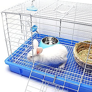 konrissun Pet Cages for Small Animals Dimension 21.8x14.6x13 INCH Habitats Cages,Short-Haired Hamsters Guinea Pig Habitats ,Rabbit Habitats, Small Cat&Dog Cages