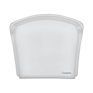 Cuisipro Silicone Reusable Leakproof Bag, 27 Ounce, Clear