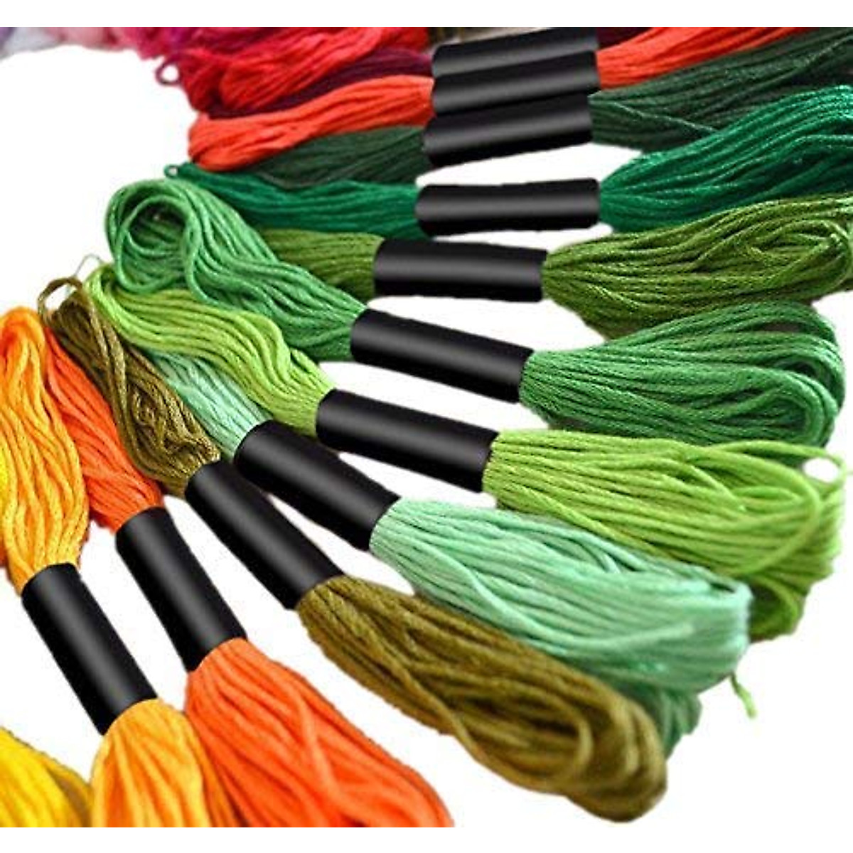 Arts Collection Cotton Embroidery Thread Set (Multicolor, Pack of 100)